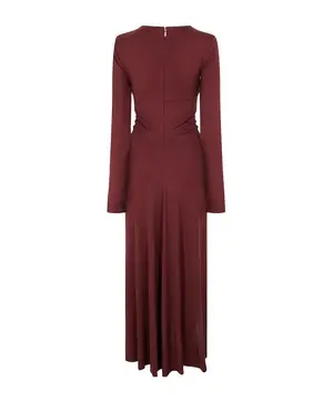 Max Mara Stretch Jersey Maxi Dress - Red