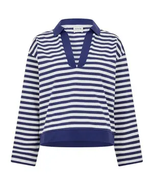 Posse Striped Polo Collar T-shirt