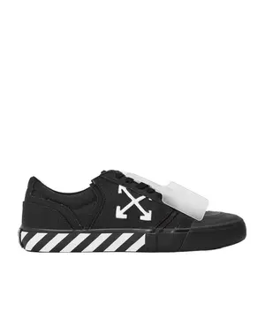 Off-White Low-top Canvas Sneakers With Signature Branding