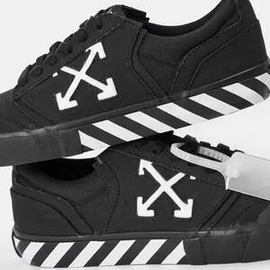 Off-White Low-top Canvas Sneakers With Signature Branding