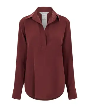 Max Mara Mirko Long-sleeve Plain Shirt - Red