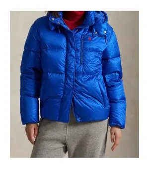 Polo Ralph Lauren Carly Puffer Jacket With Detachable Hood - Blue