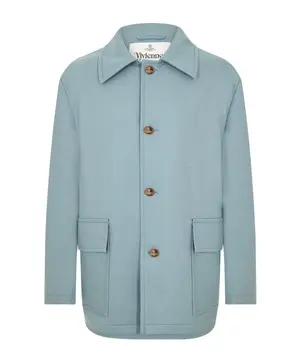 VIVIENNE WESTWOOD Double-breasted Long Coat - Blue