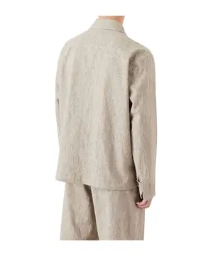 Emporio Armani Zip-front Collared Overshirt