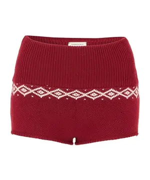 Magda Butrym Checkered Knit Shorts