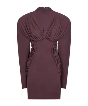 Stella McCartney Long-sleeve Bodycon Dress - Brown