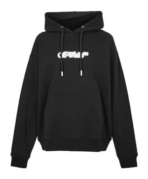 Off-White Hooded Sweatshirt - Black