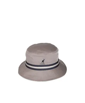 KANGOL Striped Fisherman's Hat - Gray