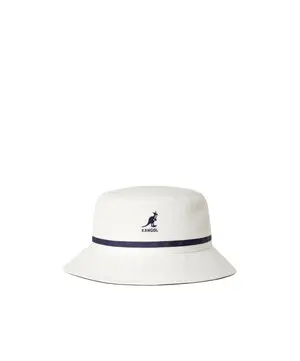 KANGOL Striped Fisherman's Hat - White