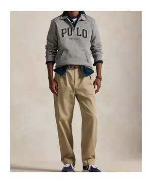 Polo Ralph Lauren Quarter Zip Fleece With Embroidered Logo - Gray