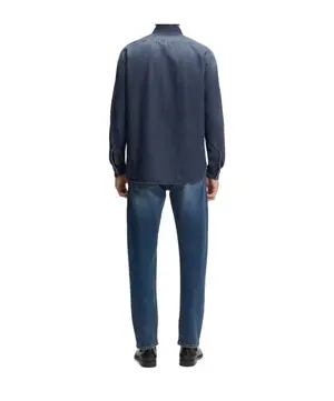 Hugo Boss Hbb Double Breasted Denim Shirt