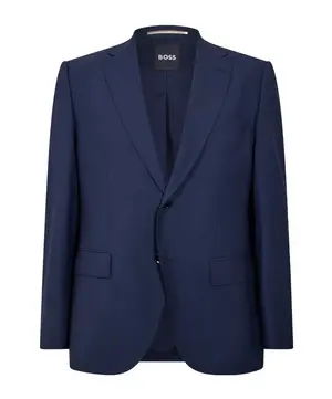 Hugo Boss Single-breasted Suit Jacket - Blue