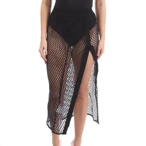 Off-White Mesh Skirt With Logo Belt Detail