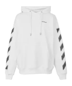 Off-White Hooded Sweatshirt - White