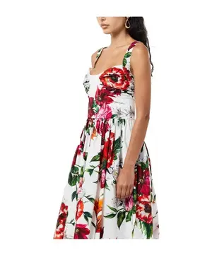 Dolce & Gabbana Floral Print Midi Dress