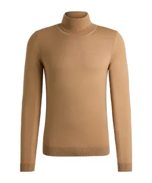 Hugo Boss Fine Knit Turtleneck Sweater - Nude