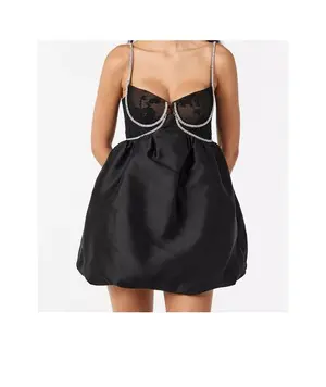 SELF-PORTRAIT Mini Halterneck Embellished Dress