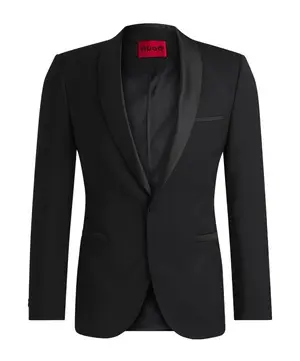 Hugo Boss Single-breasted Tuxedo Jacket - Black