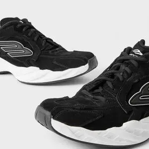 Balenciaga Suede And Mesh Chunky Sneakers - Black