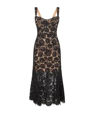 SELF-PORTRAIT Lace Midi Dress