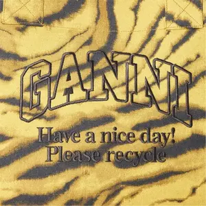 GANNI Xxl Logo Tote Bag