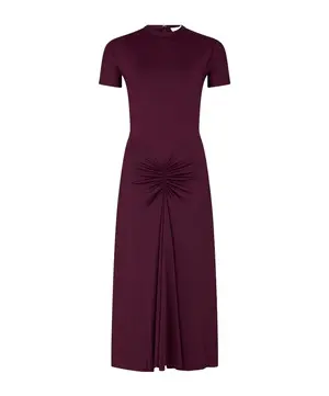 Victoria Beckham A-line Midi Dress With Gathered Detail