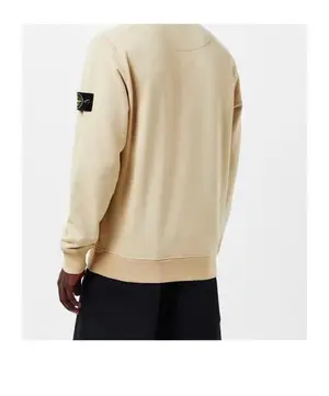 Stone Island Logo Crew Sweatshirt - Nude