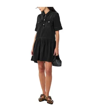 GANNI Button-up Denim Mini Dress