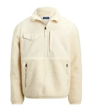 Polo Ralph Lauren Zip-up Fleece Jacket - Nude