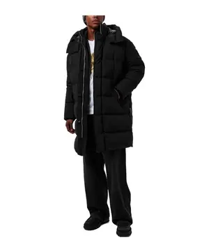 Moose Knuckles Mid-length Quilted Hooded Puffer Coat