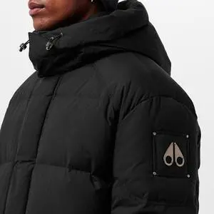 Moose Knuckles Mid-length Quilted Hooded Puffer Coat
