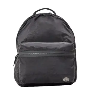 Stone Island Backpack With Zip Pocket - Black