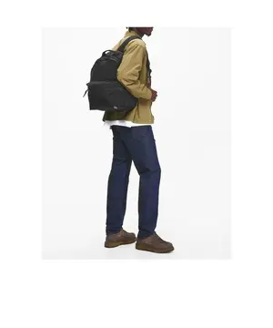 Stone Island Backpack With Zip Pocket - Black
