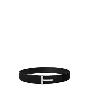 TOM FORD Metal T-buckle Belt - Black