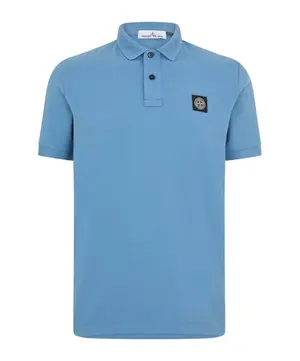 Stone Island Embroidered Polos For Men