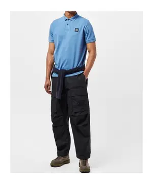 Stone Island Logo Polo Shirt - Blue