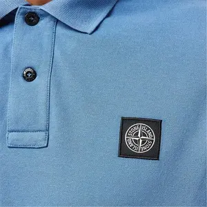 Stone Island Logo Polo Shirt - Blue