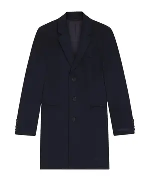 Hugo Boss Tailored Wool Blend Coat - Black