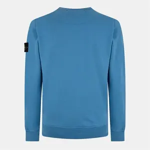 Stone Island Logo Crew Sweatshirt - Blue