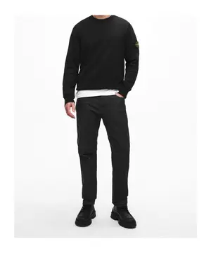 Stone Island Logo Crew Neck Sweatshirt