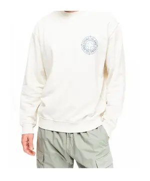 Stone Island Logo Crew Neck Sweatshirt