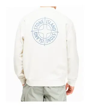 Stone Island Logo Crew Neck Sweatshirt