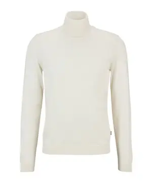 Hugo Boss Musso-p High Neck Sweater - White