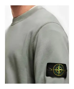 Stone Island Logo Crew Neck Sweatshirt