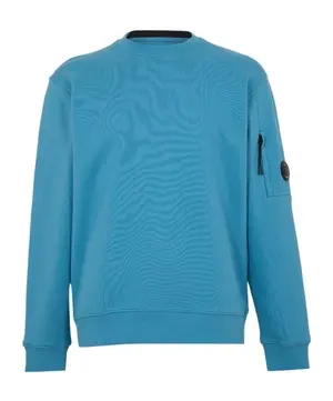 C.P. COMPANY Lens Crew-neck Sweatshirt - Blue
