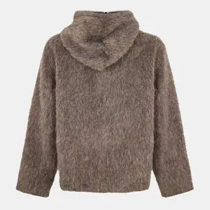 Our Legacy Fully Zip-up Knit Hoodie - Brown