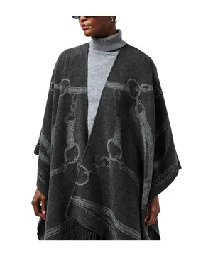 Ralph Lauren Midi Cape With Chain Print
