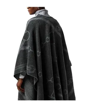 Ralph Lauren Midi Cape With Chain Print