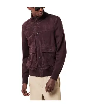 Moncler Suede Stand-collar Jacket