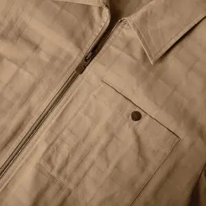 Burberry Tonal Check Zip-up Jacket
